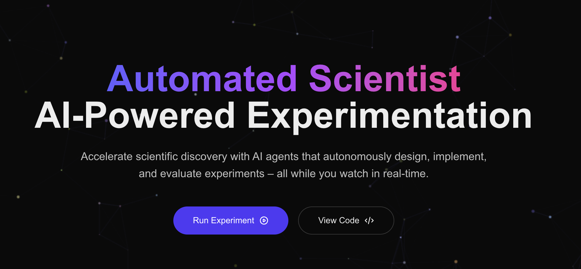 Automated Scientist | AI-Powered Experimentation Platform